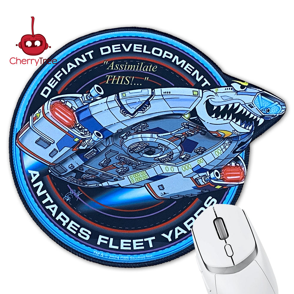 Star Trek DS9 Defiant Badge Round Mouse Pad – CherryTree Inc