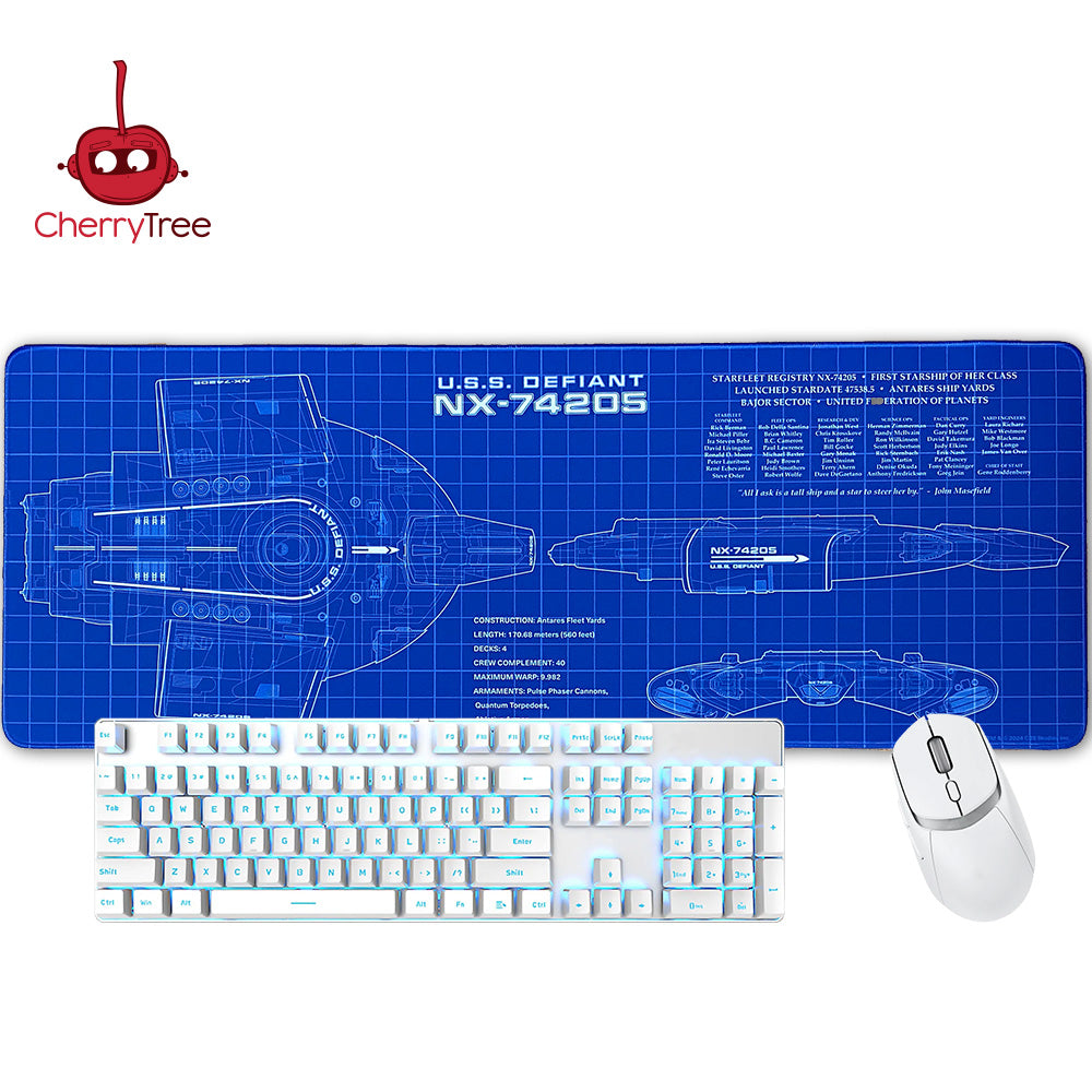 Star Trek DS9 Defiant Blueprint Large Gaming Mouse Pad – CherryTree Inc