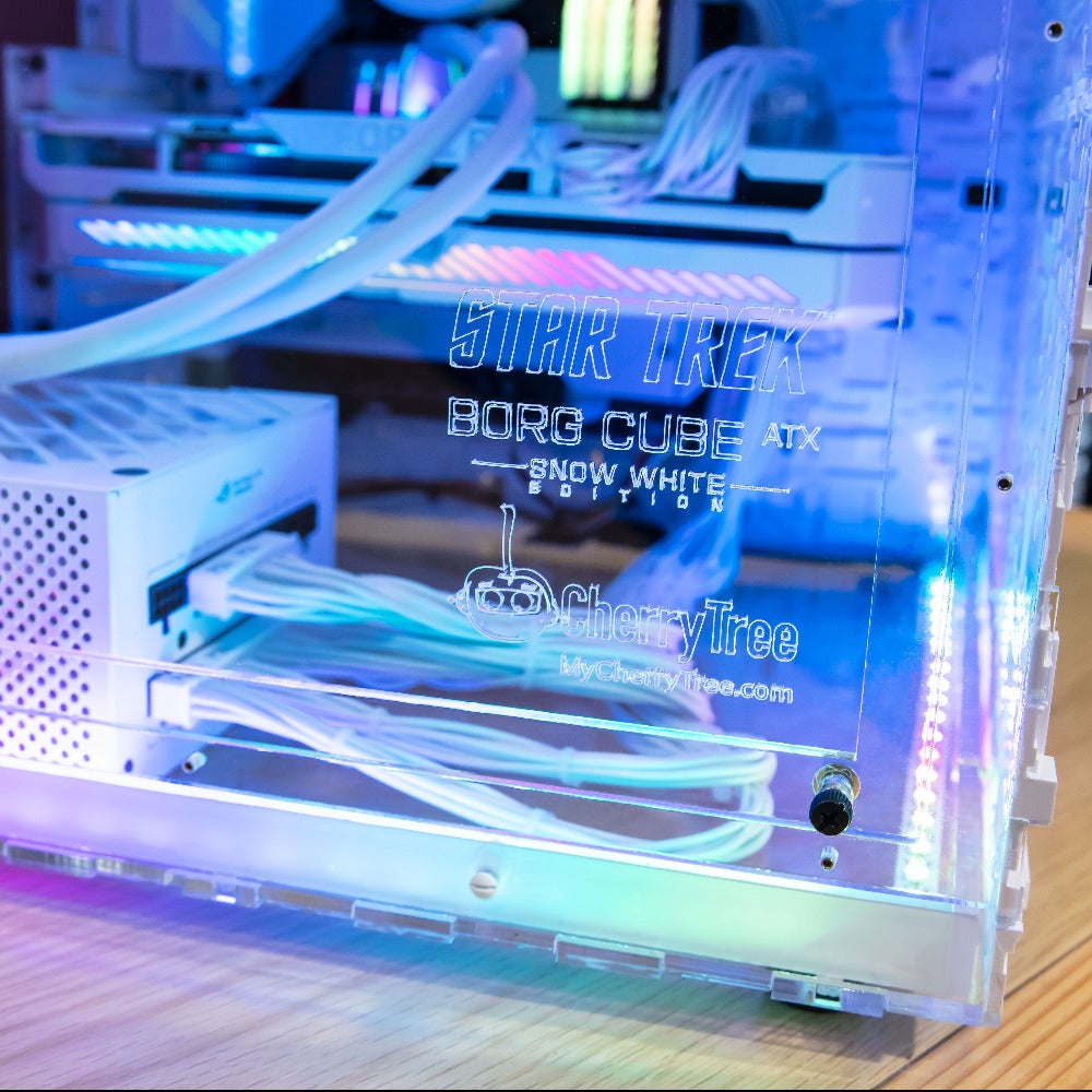 Star Trek Borg Cube Snow White Edition ATX - STAR TREK™ PC – CherryTree Inc